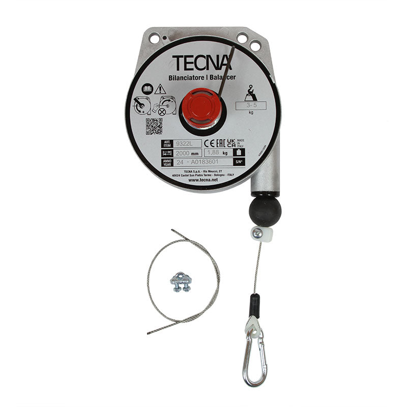 TECNA Tool Balancer 9322L (6.6 to 11lb, 6.6feet), light-duty retractor – www.toolbalancersusa.com