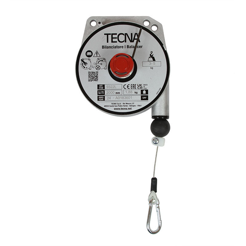 TECNA Tool Balancer 9322L (6.6 to 11lb, 6.6feet), light-duty retractor – www.toolbalancersusa.com