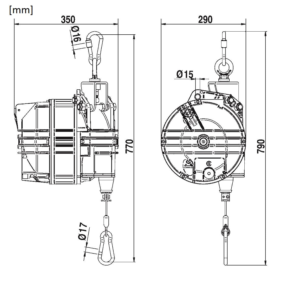 Food Industry Tool Balancer TECNA 9453RL (287 to 309, 9.8ft) – www ...