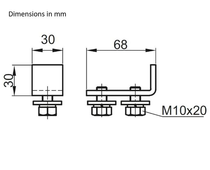 Rail End Stop JG-0020 – www.toolbalancersusa.com